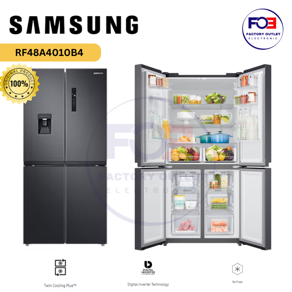 Jual KULKAS 4 PINTU SAMSUNG - RF48A4010B4 - FO | Shopee Indonesia