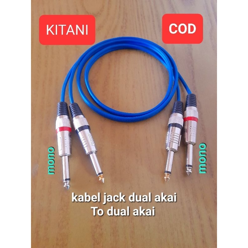Jual Kabel jack dual akai mono TO dual akai mono | Shopee Indonesia