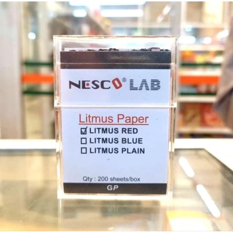Jual Kertas Lakmus Merah Litmus Paper Biru Nesco Murah | Shopee Indonesia