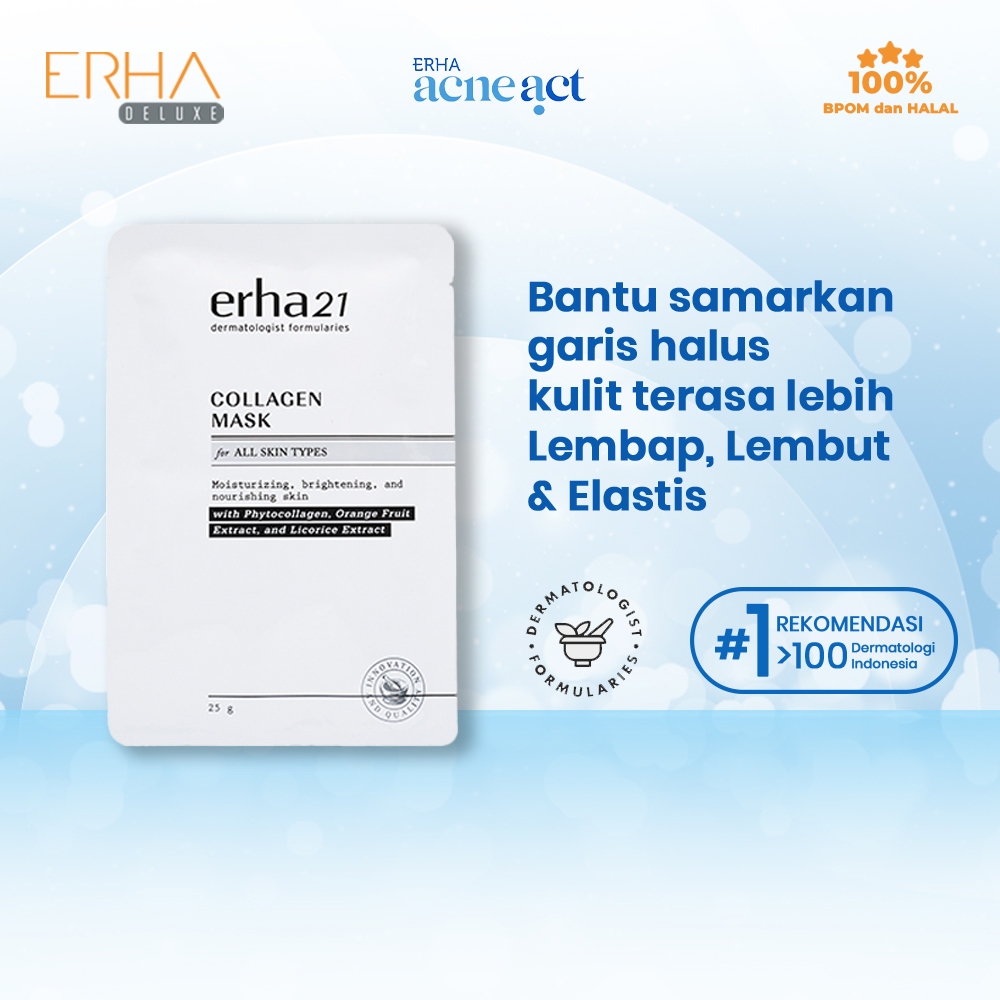 Jual ERHA Masker Wajah Kolagen Collagen Mask - Anti Aging Phytocollagen ...