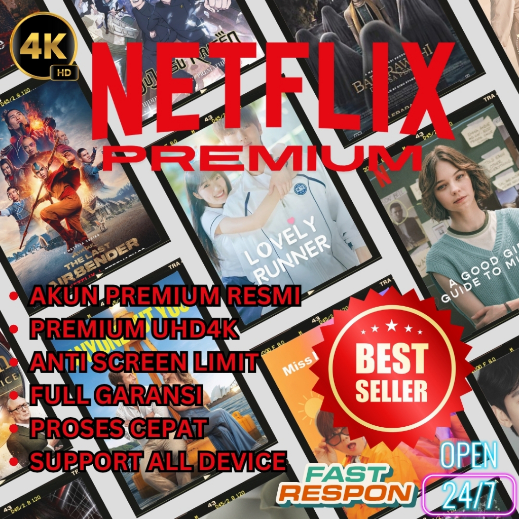Jual NETFLIXXXX UHD LEGAL ANTI HOLD BULANAN DAN TAHUNAN HAGRA GROSIR | Shopee Indonesia