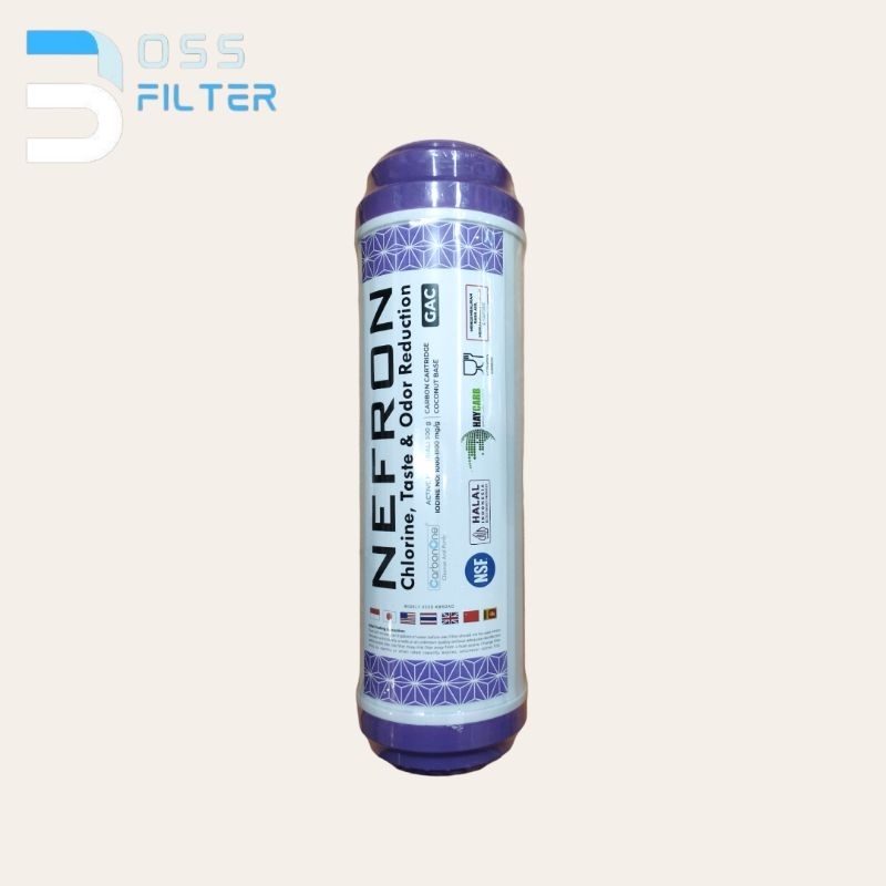 Jual GAC NEFRON 10 INCH / GRANULAR ACTIVATED CARBON NEFRON 10 INCH | Shopee Indonesia