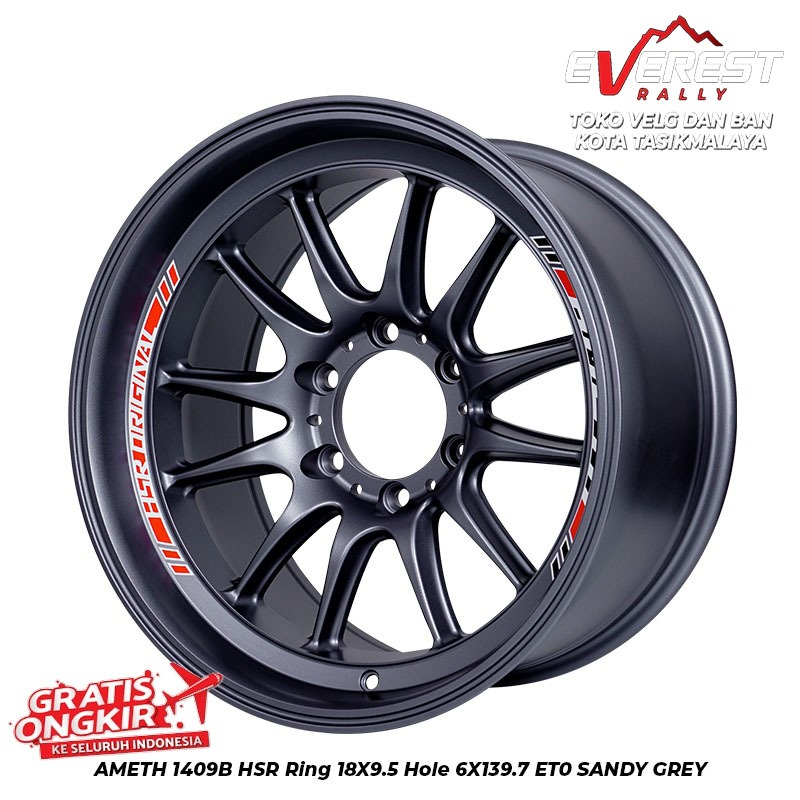 Jual VELG RACING HSR AMETH RING 18 LEBAR 95 BAUT 6X139 UNTUK MOBIL ...