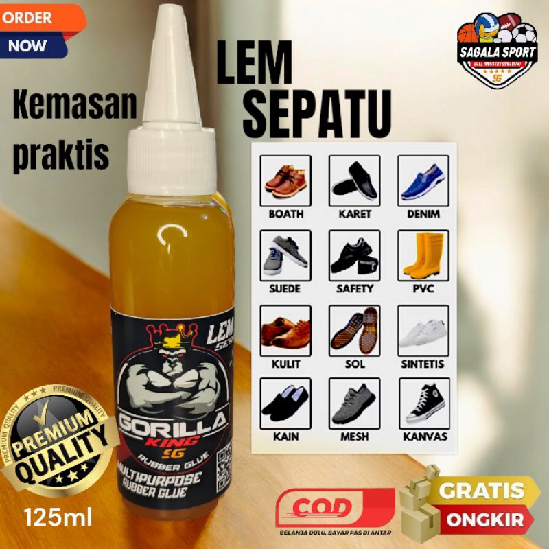 Jual LEM SEPATU SUPER KUAT/LEM KARET SERBAGUNA GORILLA KING/LEM KARET ...