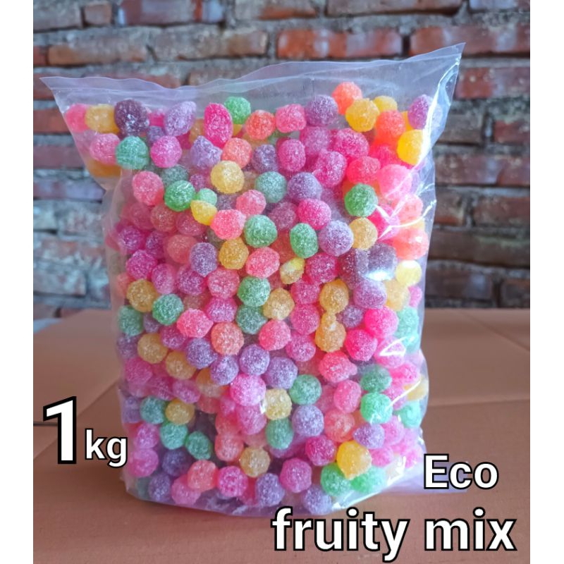 Jual permen keras FRUITY MIX super Grade los 1 KG | Shopee Indonesia