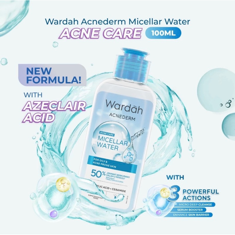 Jual Wardah Acnederm Acne Care Micellar Water for Oily & Acne Prone ...