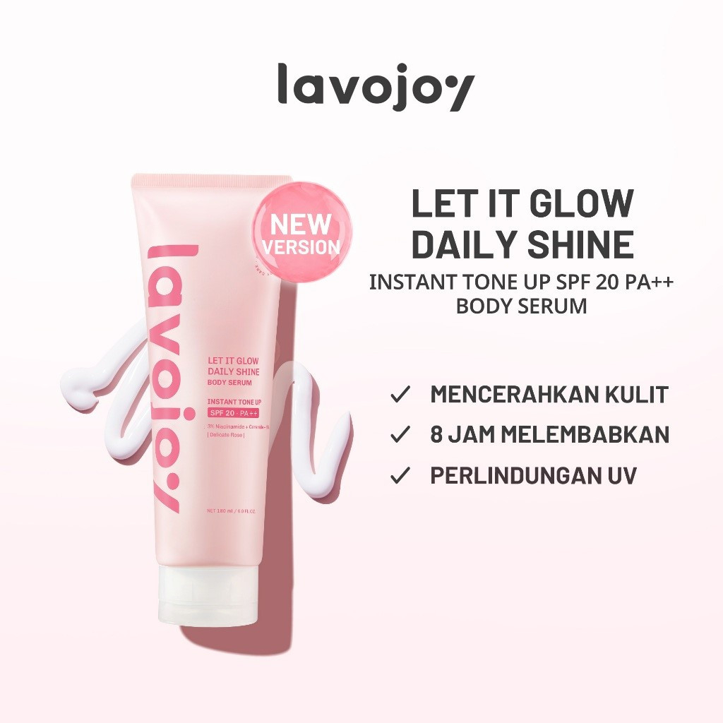 Jual LIVI - Lavojoy Let It Glow Daily Shine Instant Tone Up Body Serum SPF 20++ 180ml | Shopee ...