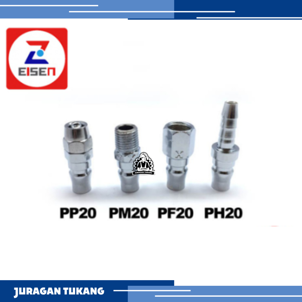 Jual Quick Coupler Male EISEN Coupling Sambungan Selang Angin ...