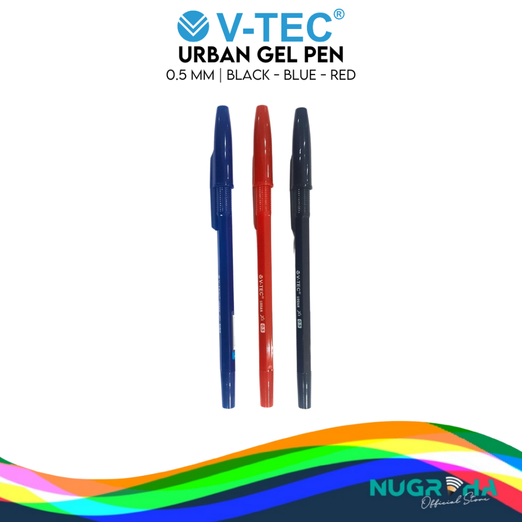 Jual V-TEC X 1 BALLPOINT PEN PENA PULPEN BOLPEN HITAM MERAH BIRU ...