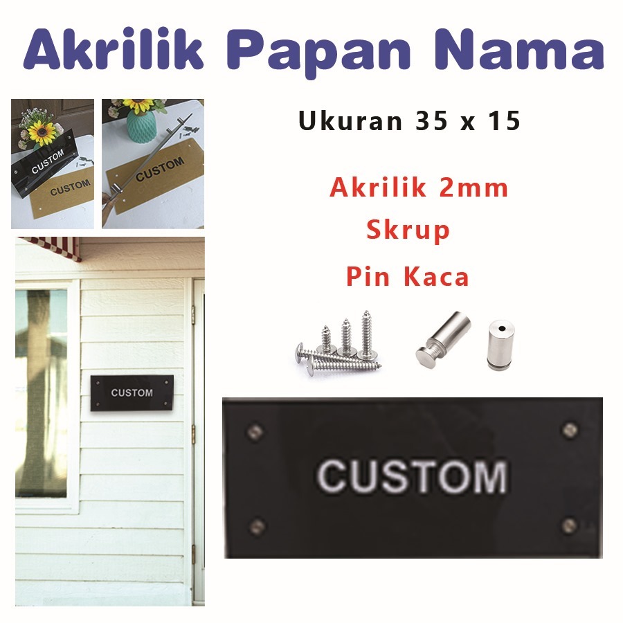 Jual Custom Sign Board Nama Ruangan Akrilik Stiker Oracal Papan Nama ...