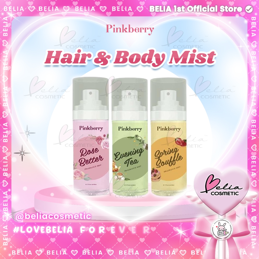 Jual BELIA PINKBERRY Hair & Body Mist 100ml | Rose Better | Spring ...