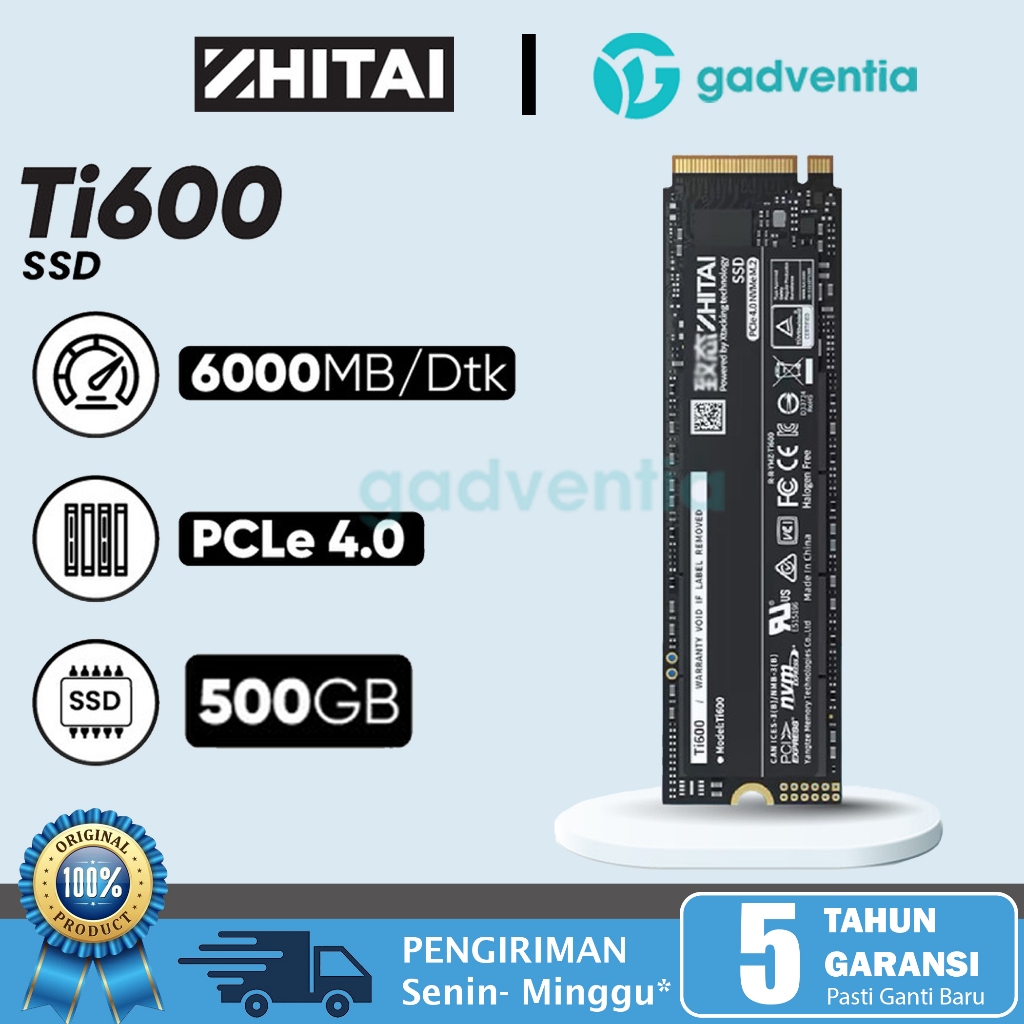 Jual ZHITAI SSD Ti600 500GB Solid State Drive SSD PCIe 4.0 Laptop PS 5 Notebook M.2 Kapasitas ...