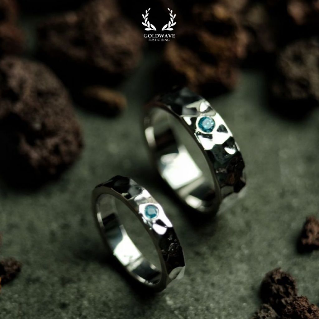 Jual Cincin Kawin Rustic Perak Silver Goldwave Rustic Ring | Shopee ...