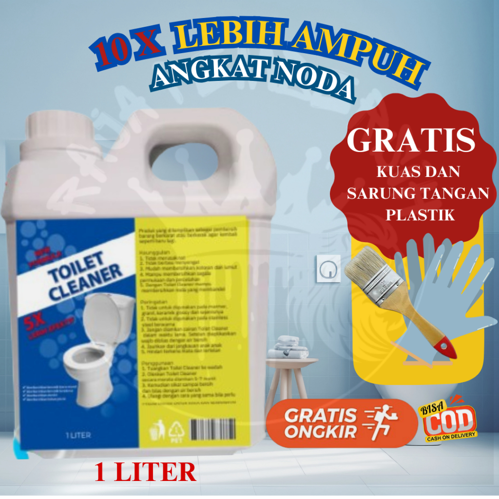 Jual Cairan Pink Toilet Cleaner 1 Liter Pembersih Lantai Pembersih ...