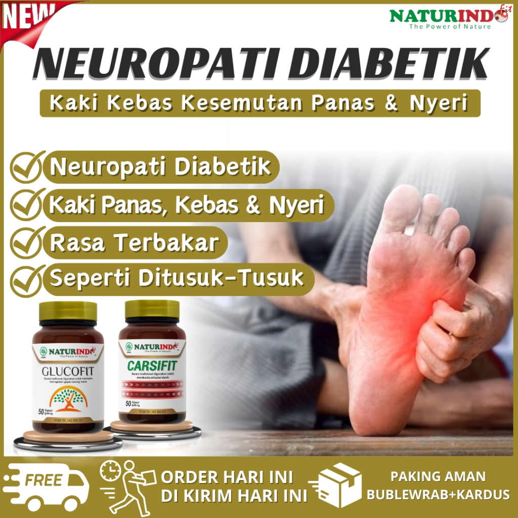 Jual Obat Kaki Panas Neuropati Diabetik Terasa Terbakar Diabetes ...
