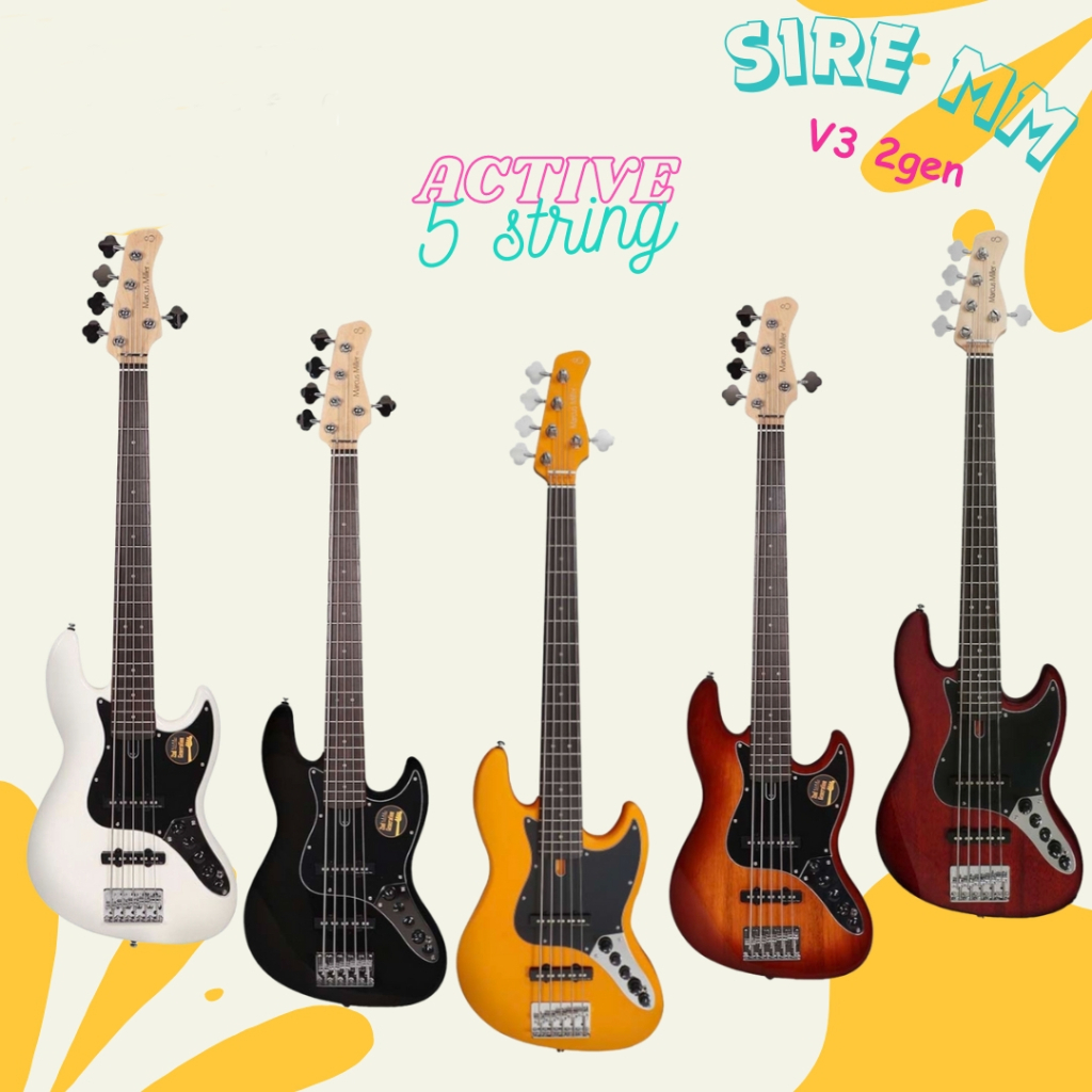 Jual Sire V3 Marcus Miller ORIGINAL Bass Elektrik 5 String Active ...