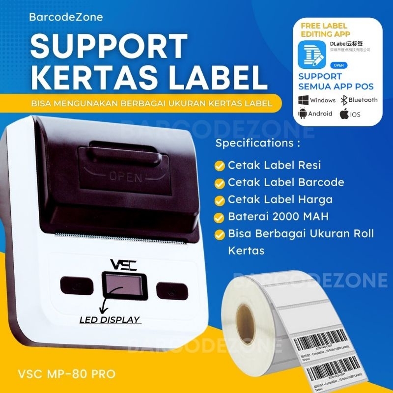 Jual Printer Tanpa Tinta / Printer Label Pengiriman / Printer Sticker ...