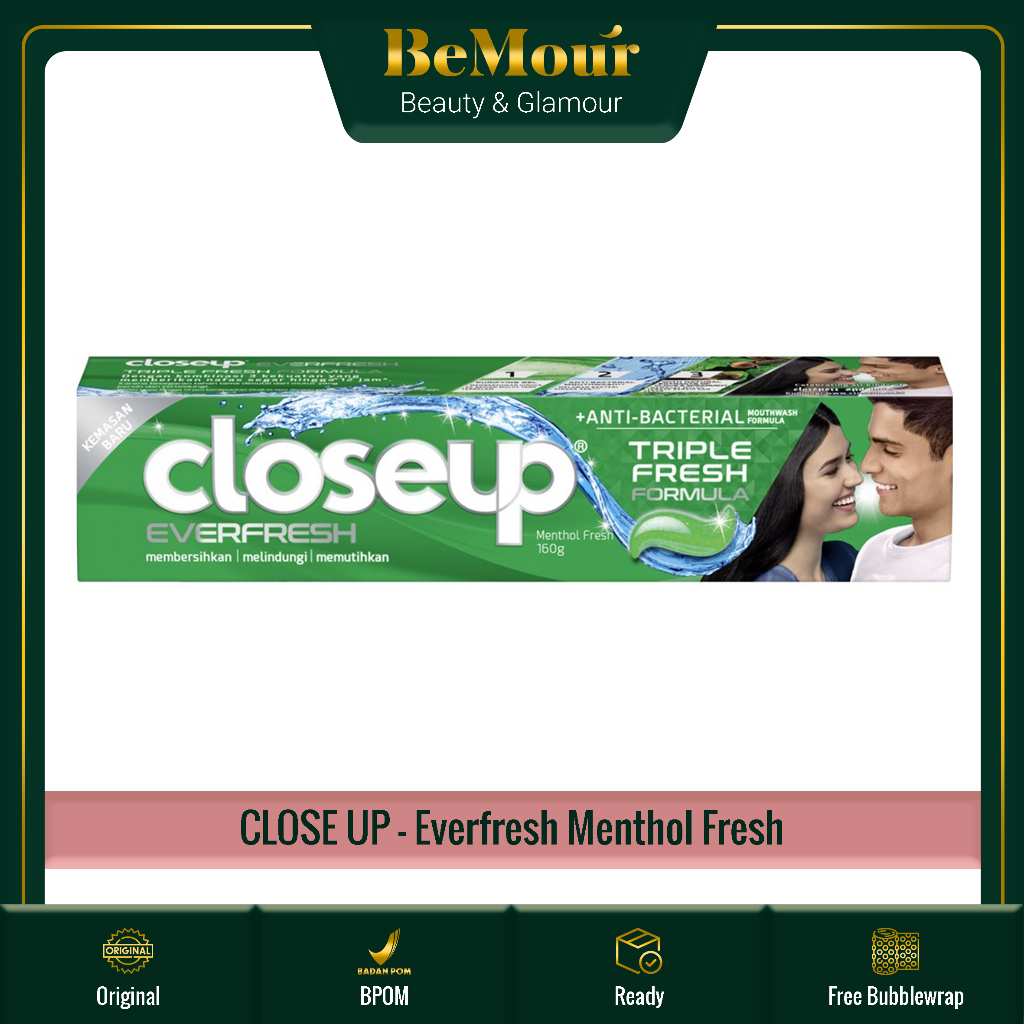 Jual CLOSE UP - EVERFRESH GREEN MENTHOL FRESH ( 160 g ) - Pasta Gigi ...