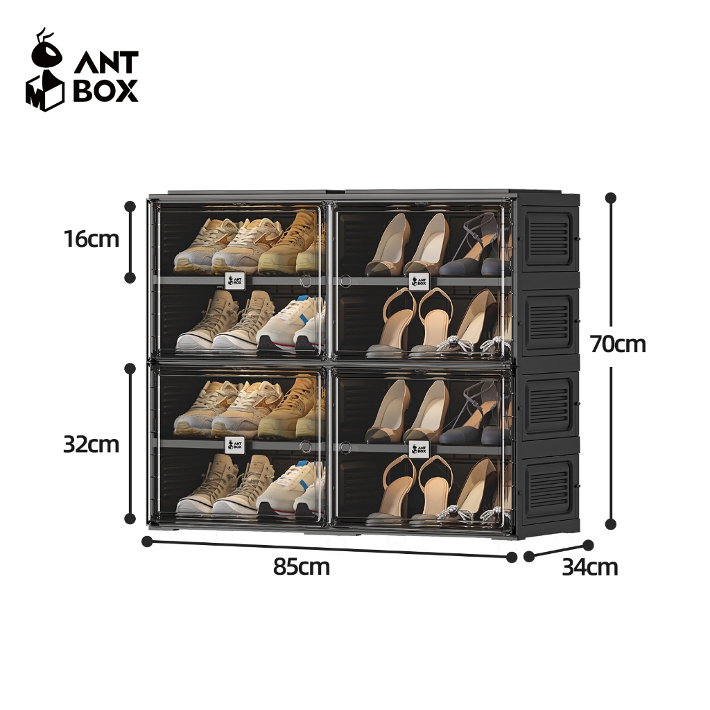 Jual ANTBOX Rak Sepatu Tertutup Ready Stock 8- 40 Box Sepatu Lemari Sepatu Minimalis Pintu ...