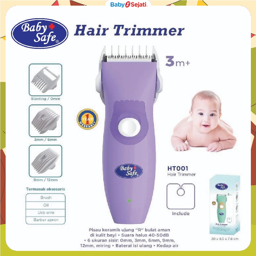 Jual Baby Safe Hair Alat Mesin Cukur Pemangkas Rambut Anak Bayi Hair ...