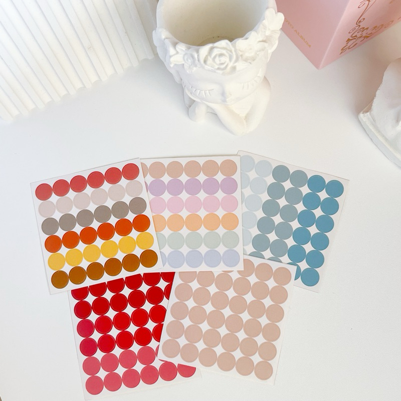 Jual [INFINITYSTUFF] Round sticker stiker bulat tambahan stiker bulat ...