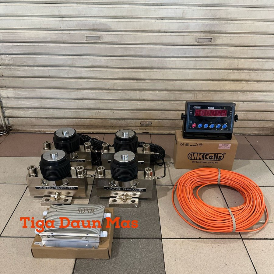 Jual Paket Jembatan Timbangan 4 PC Load Cell Keli QS 30 Ton + Indikator MK Cells MK5P + Junction ...