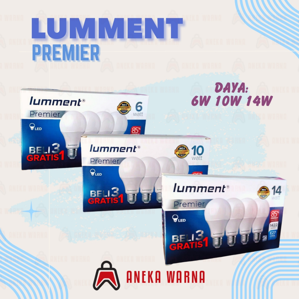 Jual Lampu Lumment LED Premier Putih 6W 10W 14W (PACK) | Shopee Indonesia