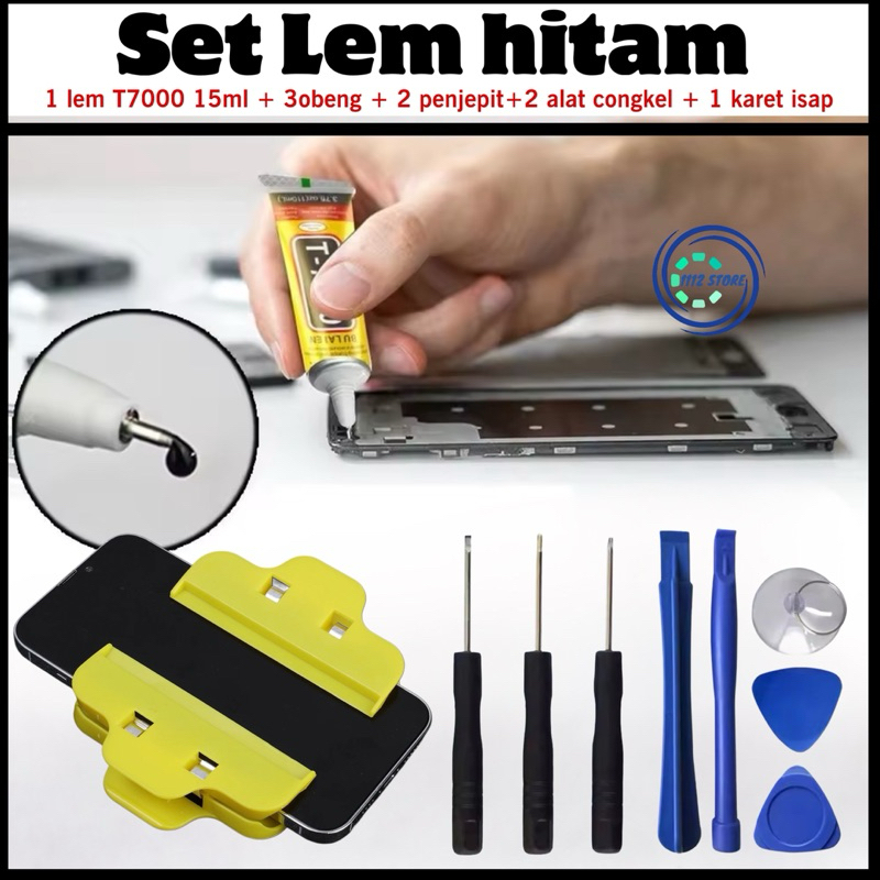 Jual Set Lem hitam dan lem bening untuk Lcd hp backdor dan aksesoris ...