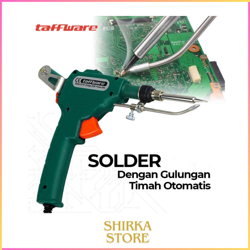 Jual SS - Taffware Solder Automatic Tin Gun 60W Solder Listrik Timah ...