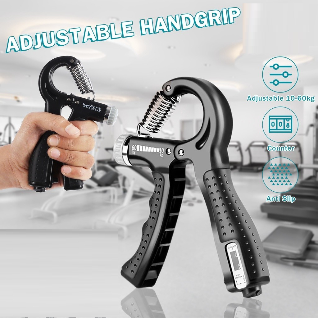 Jual VINEX Hand Grip Adjustable 10-60Kg Alat Fitness Olahraga Otot ...