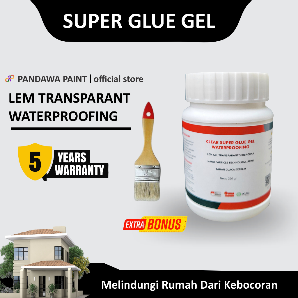 Jual LEM Transparan 250g Pelapis Anti Bocor Waterproof Super Kuat untuk ...
