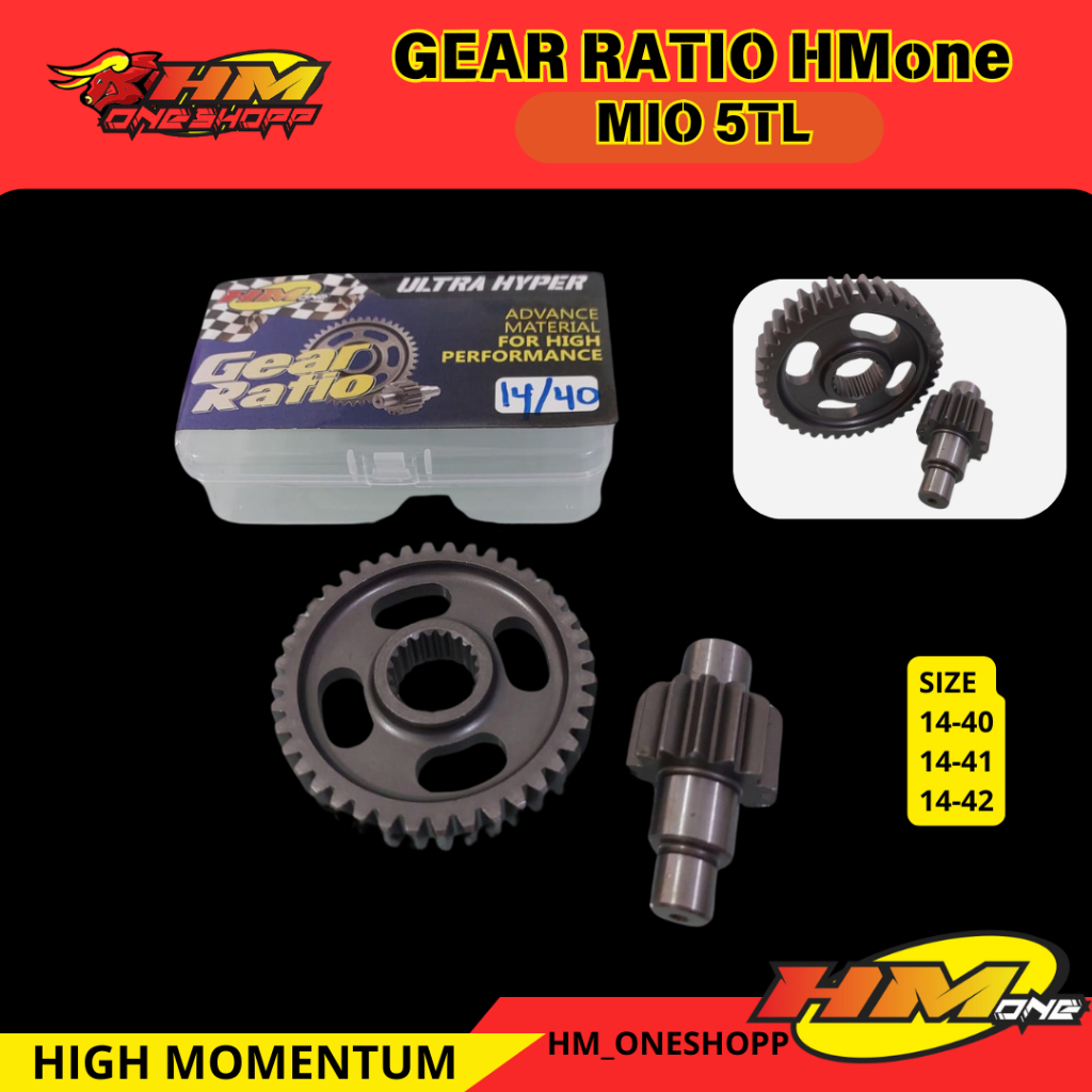 Jual gear rasio HM racing mio mio soul nouvo mio sporty fino karbu ...
