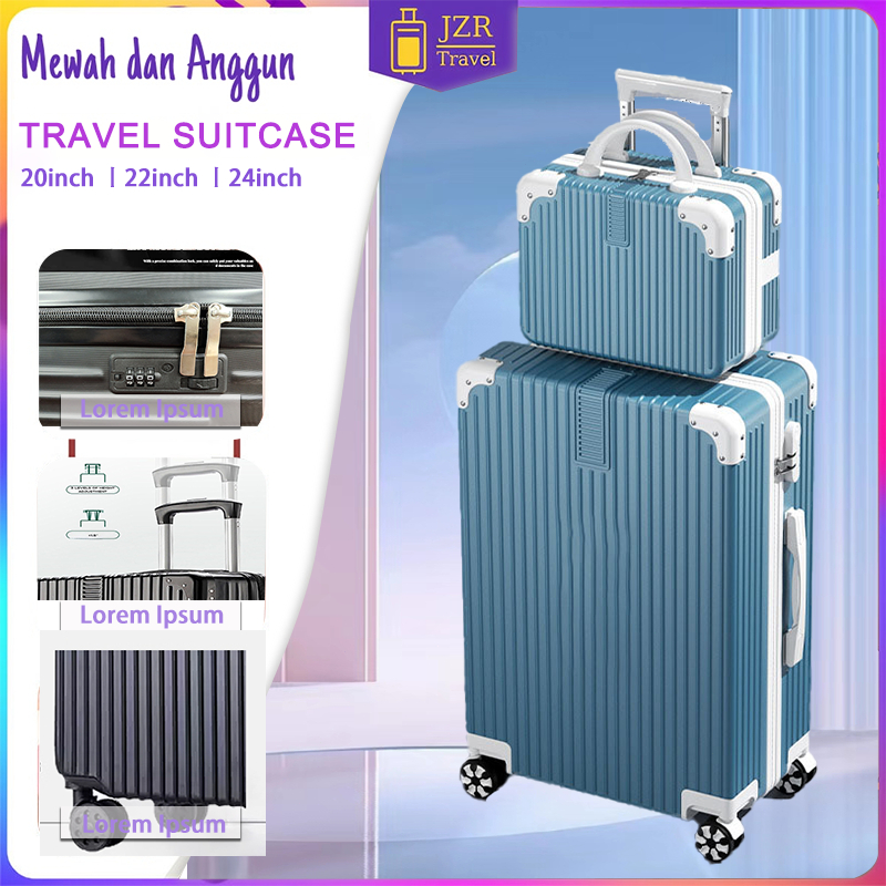 Jual Jzr A916 Pencocokan Warna Koper Kabin 20 Inch Kombinasi Koper 14 ...