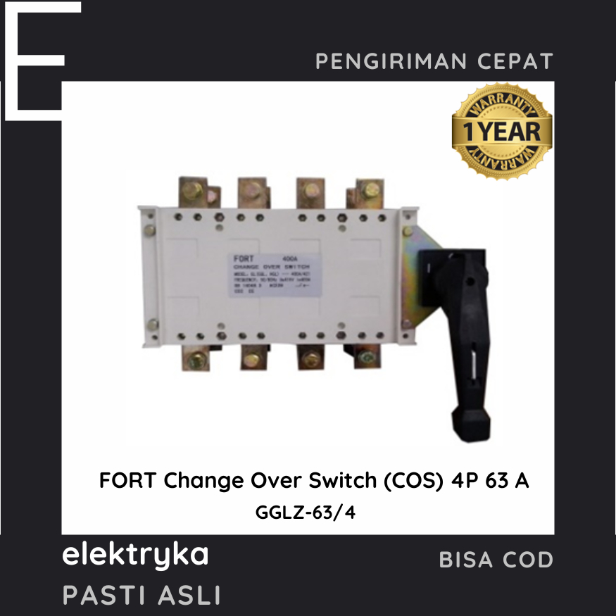 Jual FORT Change Over Switch (COS) 4P 63 A GGLZ-63/4 | Shopee Indonesia