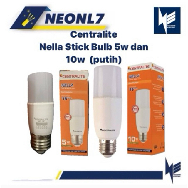 Jual NELLA LAMPU LED STICK BULB PUTIH 5W 10W | Shopee Indonesia