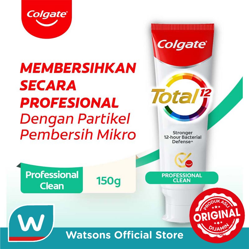 Jual Colgate Toothpaste Total Professional Clean Gel 150gr | Shopee ...