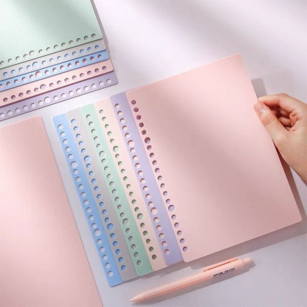 Jual Multicolor Loose Leaf Binder A5 Loose leaf B5 Hvs warna Binder Isi ...