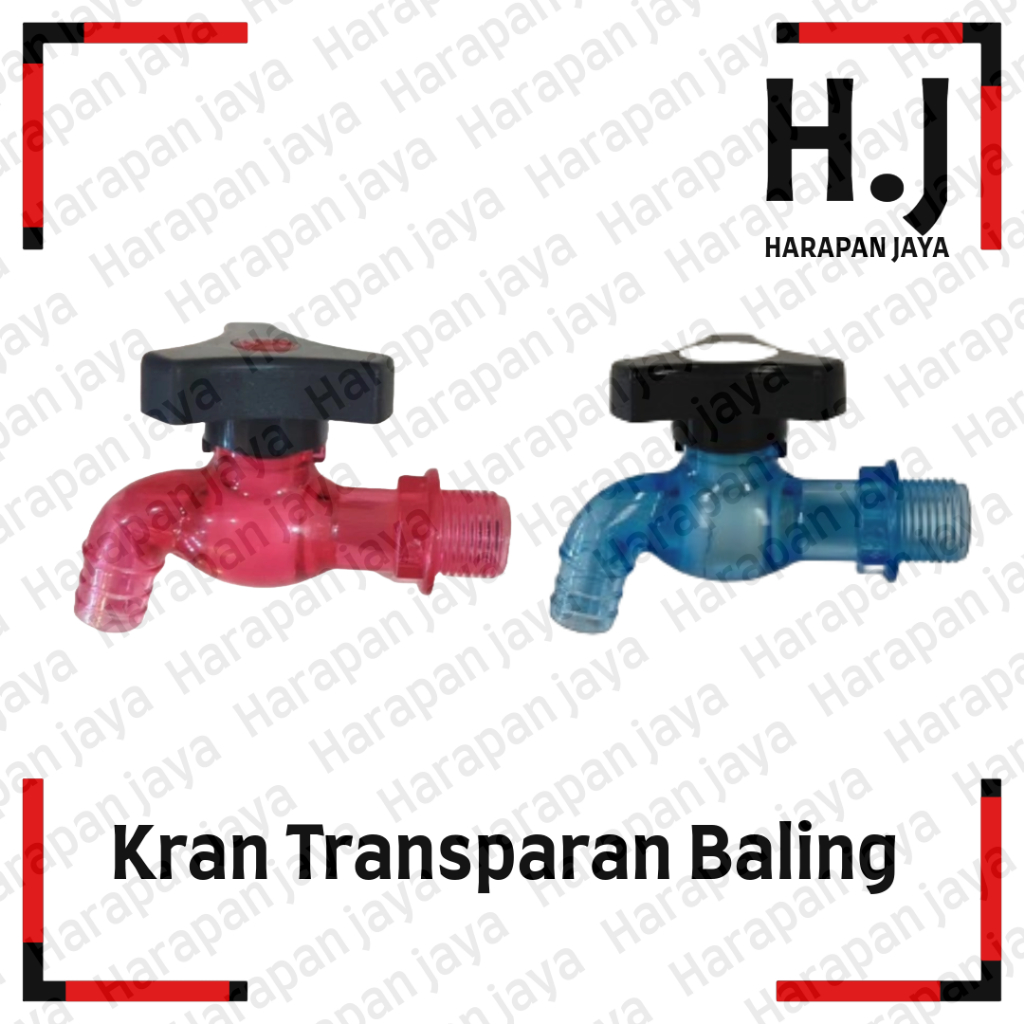 Jual Kran Tembok PVC Transparan 1/2" Kran Air Plastik / Kran Baling Rp4 ...