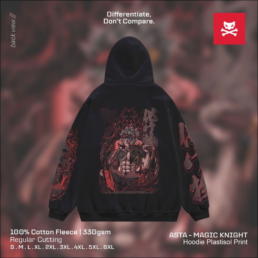 Jual HOODIE PLASTISOL COTTON FLEECE ASTA MAGIC KNIGHT 330gsm | Shopee ...