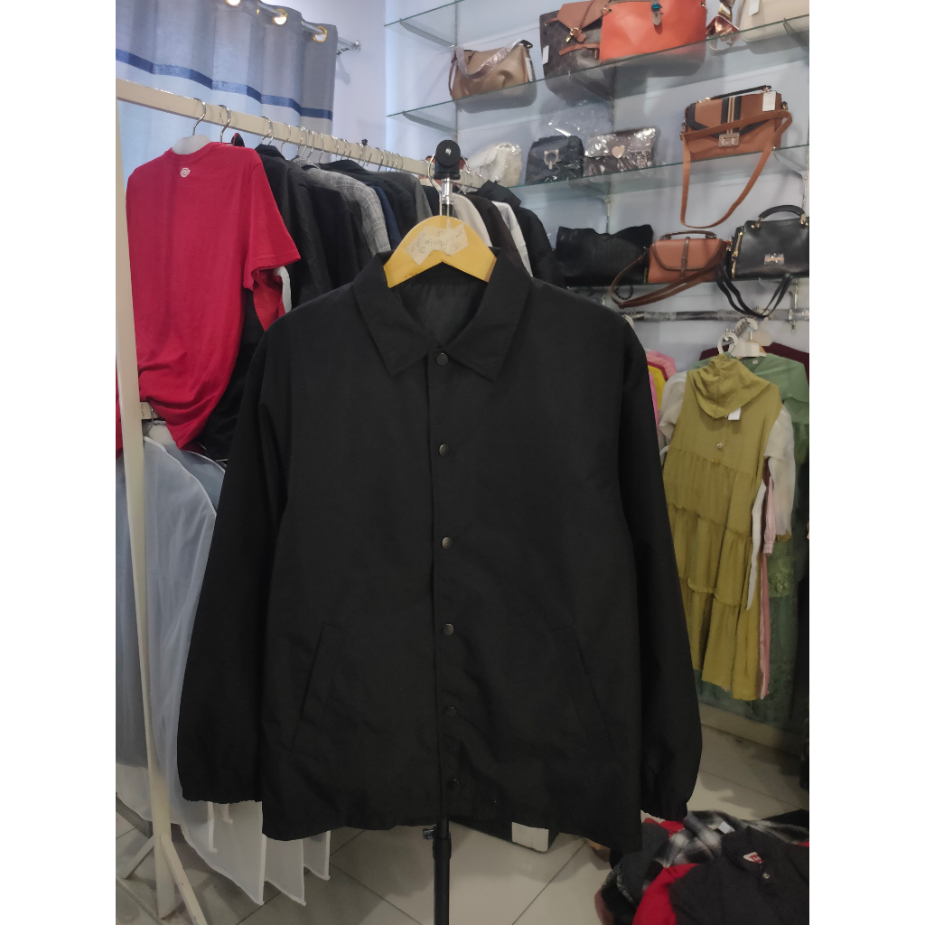 Jual UNIQLO GU COACH JACKET BLACK | Shopee Indonesia