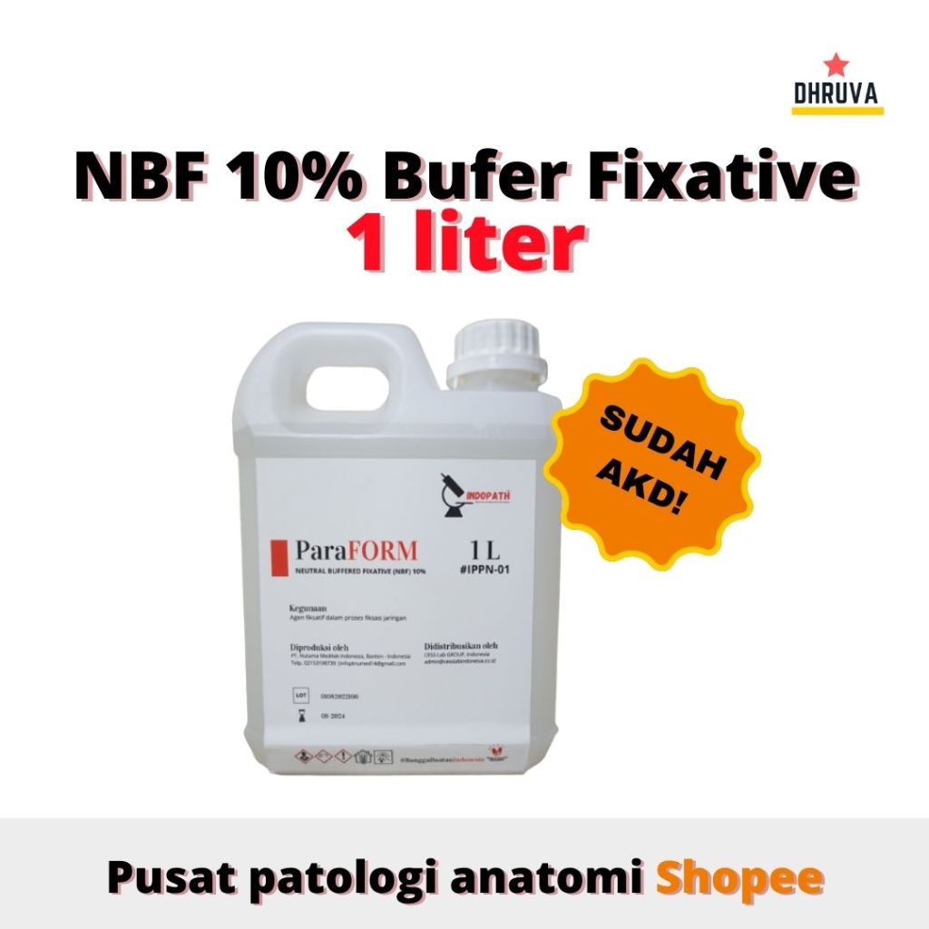 Jual Indopath Buffer Fixative NBF 10% Paraform Netral Buffered Fiksatif Ready To Use 1 L ...