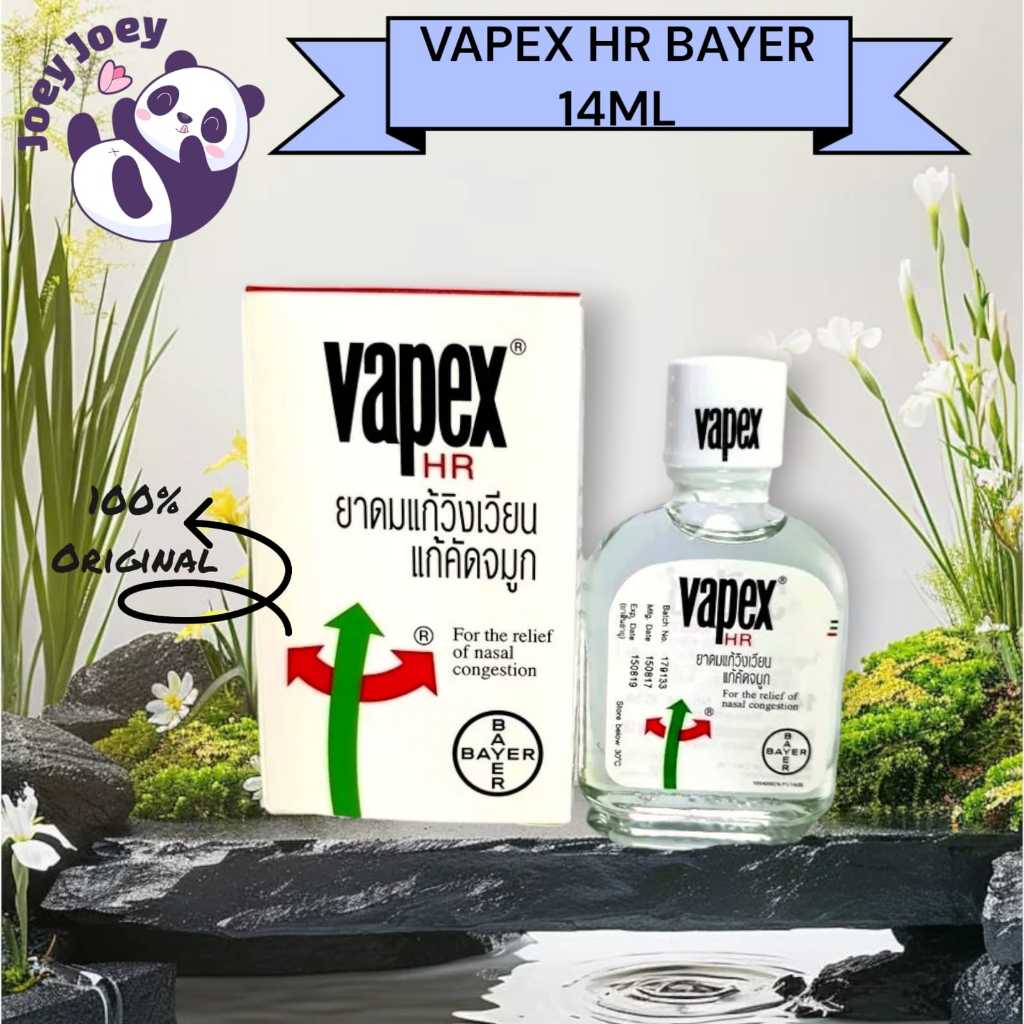 Jual Vapex HR Bayer 14 ML - Thailand | Nasal Relief Congestion / Inhaler 14ml | Minyak Angin ...
