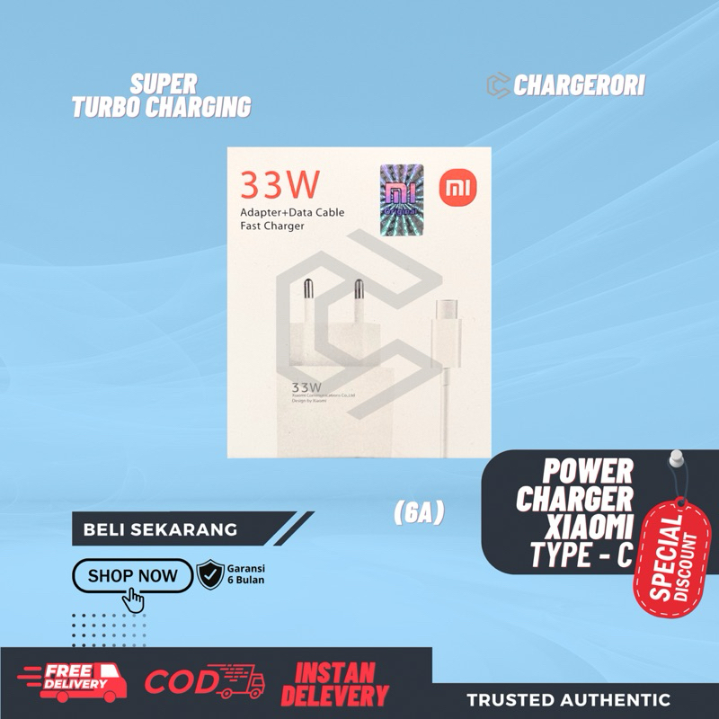 Jual Charger Xiaomi Turbo 33 Watt Redmi Note 9 Pro / Note 10 Pro / Note ...