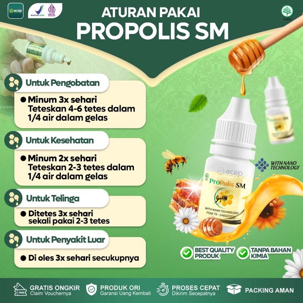 Jual Propolis Sm Brazilian Original 100% Asli Tetes Telinga Sakit Gigi ...