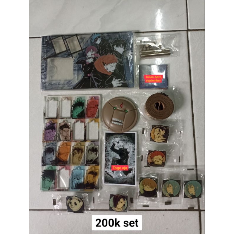 Jual MERCH OFFICIAL JUJUTSU KAISEN PRELOVED GOJO SATORU SUKUNA ITADORI ...