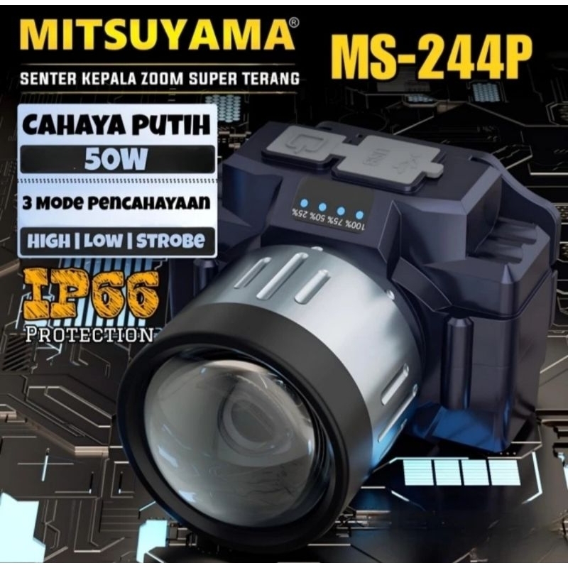 Jual Senter Zoom Super Terang Teleskop Led Fokus - Senter Kepala Zoom ...