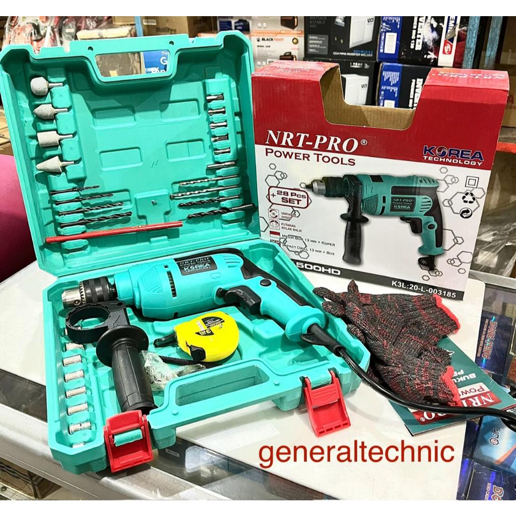 Jual Bor Tembok 13MM 500HD NRT-Pro Impact Drill 13MM NRT-PRO 500HD Box ...