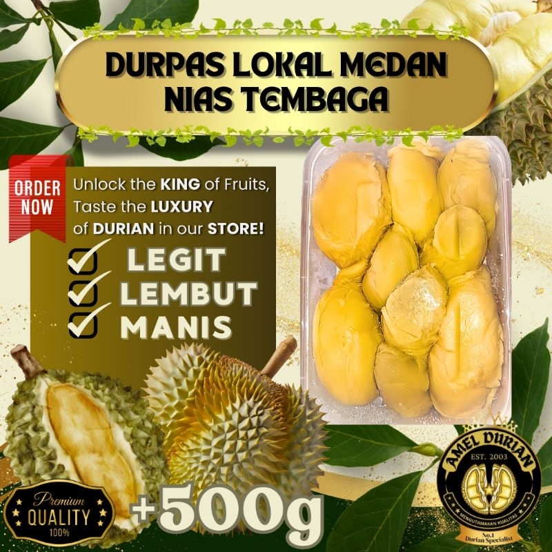 Jual Durian Kupas Sumatera 500gr ( Durian Medan / Nias ) | Shopee Indonesia