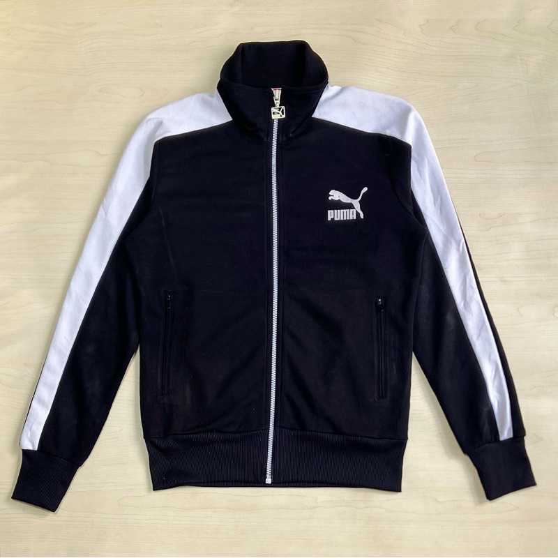 Jual Tracktop Puma T7 black white | Shopee Indonesia