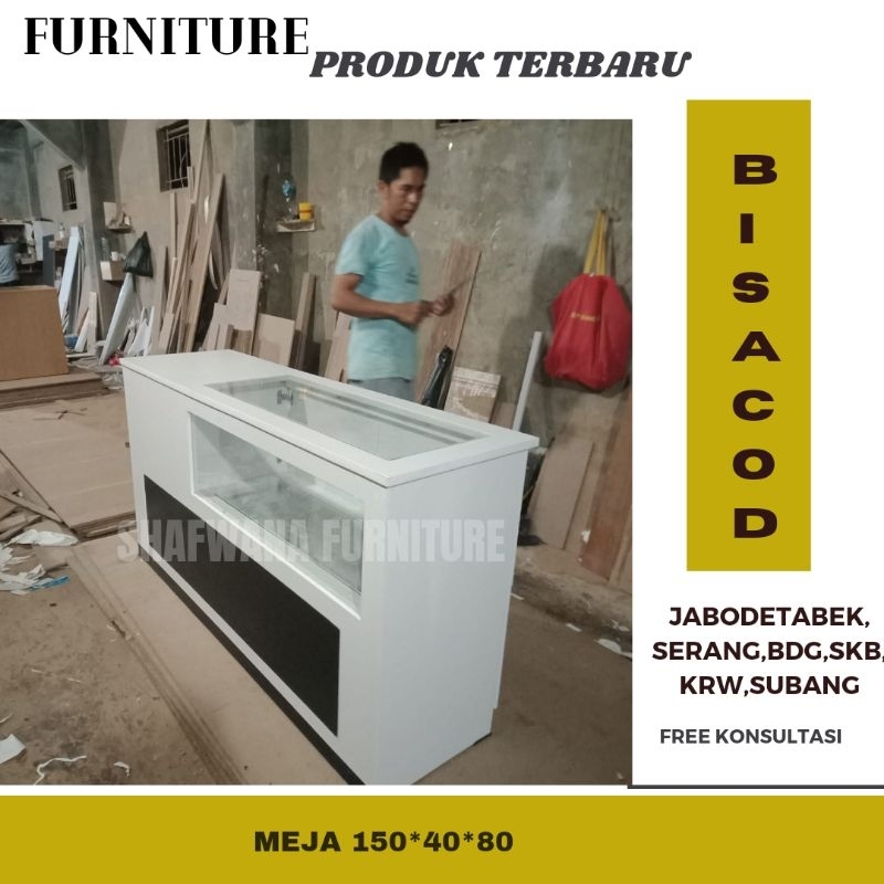 Jual MEJA KASIR KACA MEJA DISPLAY MEJA RESEPSIONIS MEJA KLINIK MEJA ...